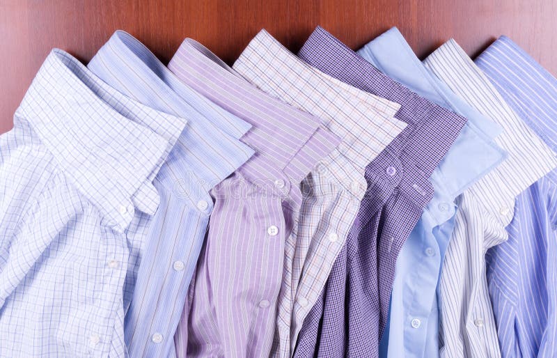 Eight Multi-colored Male Shirts Stock Image - Image of merchandise ...