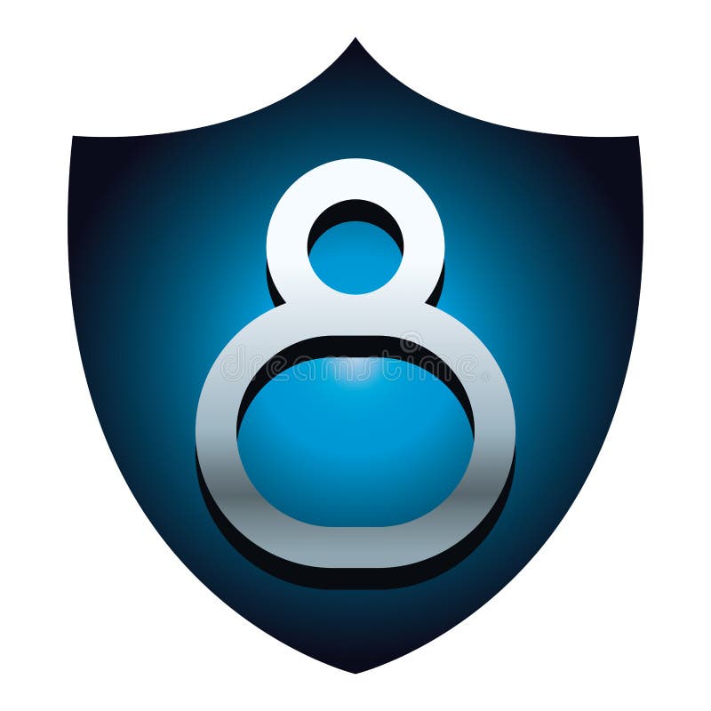 Figure of eight shield stock illustration. Illustration of battle ...