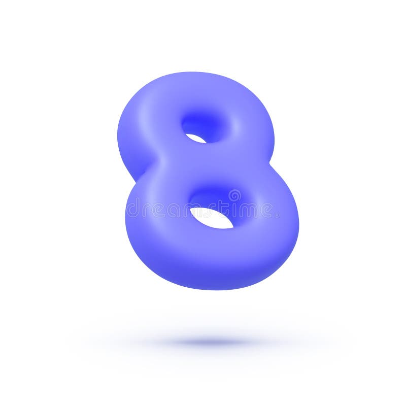 Number Eight Symbol Neon Sign Vector. Eighth, Number Eight Template ...