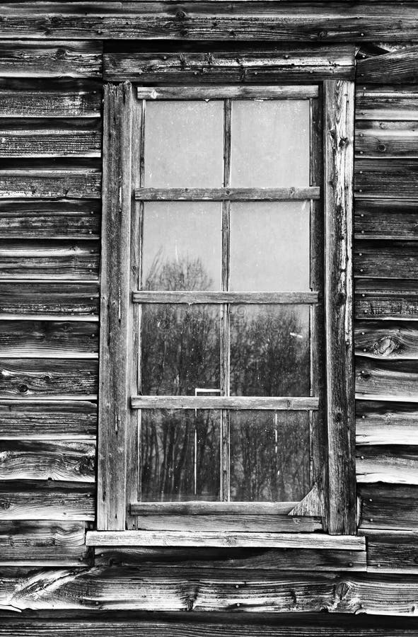 Eight Paned Old Window Frame Stock Image - Image of frame, blurred ...