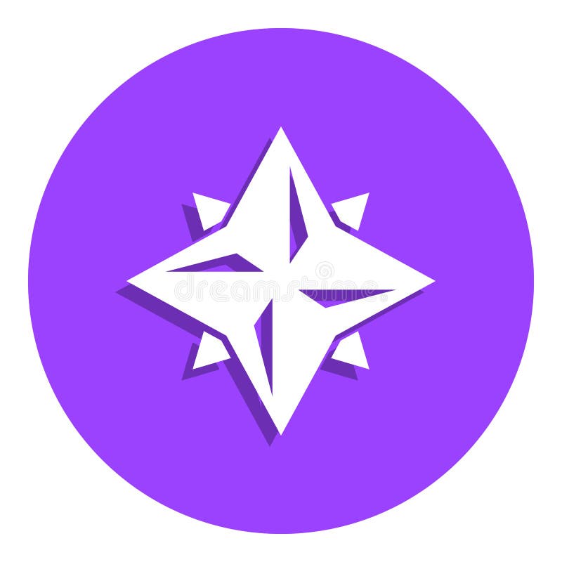 Eight Point Star Icon. Elements in Multi Colored Icons for Mobile ...