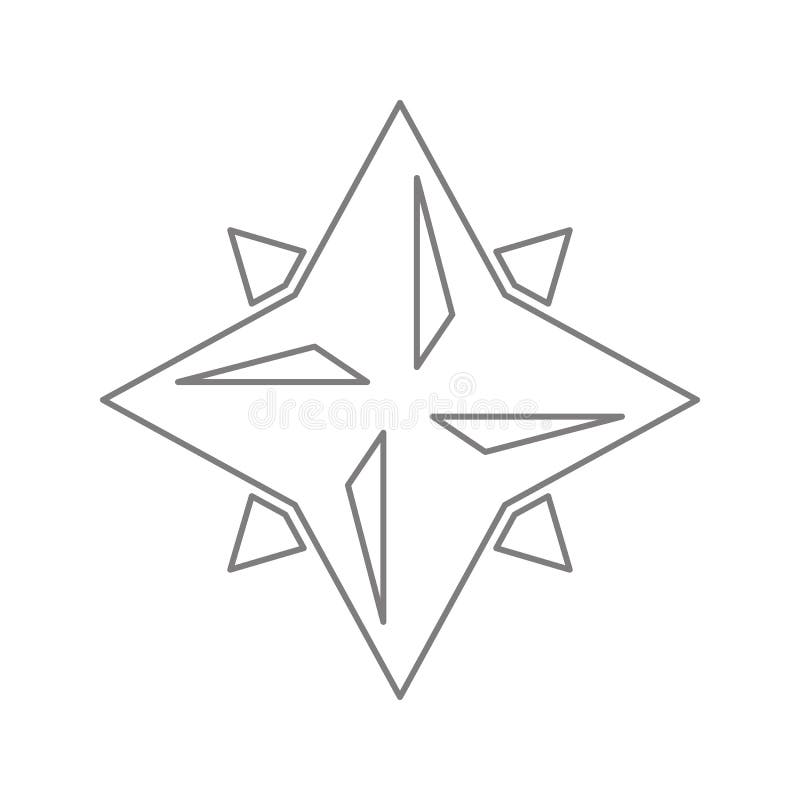 Eight Point Star Icon. Elements in Multi Colored Icons for Mobile ...