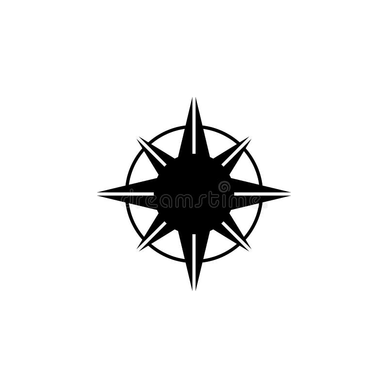 Eight Pointed Star Symbol Light Flare Stock Illustration - Illustration ...