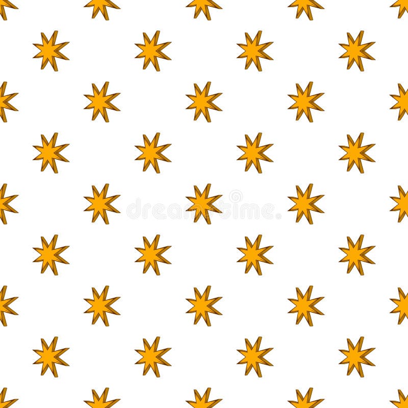 Eight Pointed Star Icon, Cartoon Style Stock Vector - Illustration of ...