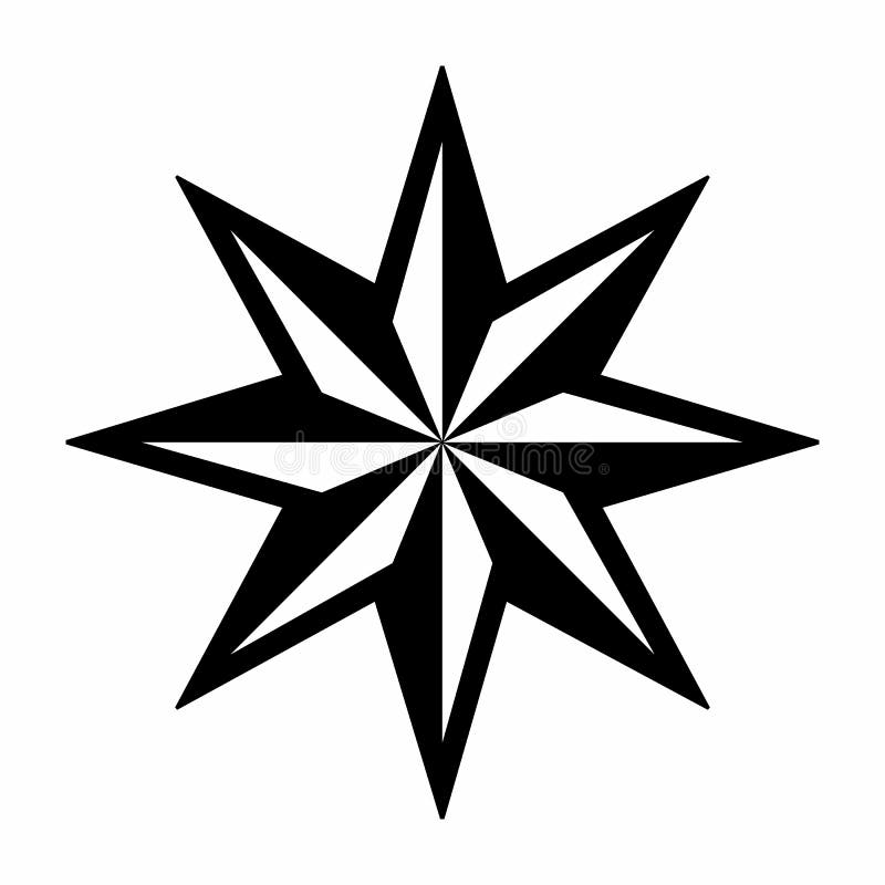 Eight pointed star stock vector. Illustration of eight - 191626475