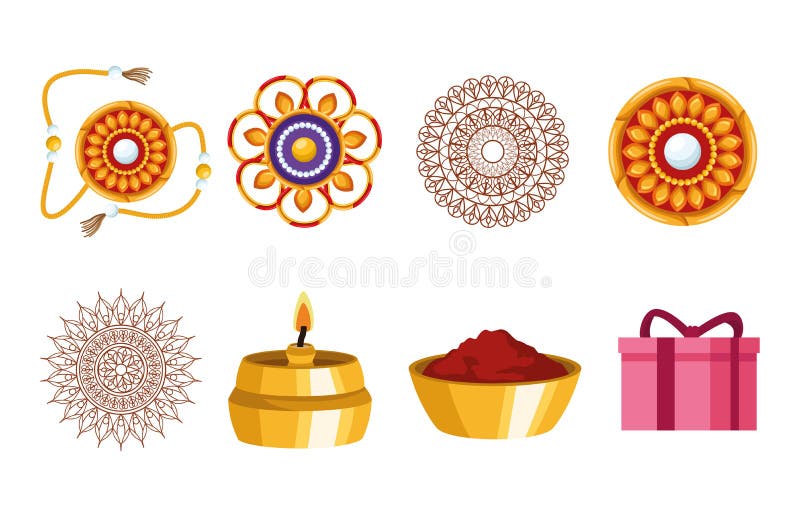 Rakhi Icons Stock Illustrations – 44 Rakhi Icons Stock Illustrations ...