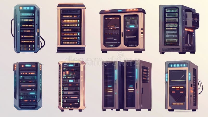 Server Racks Powering Modern Technology, a Collection of High ...
