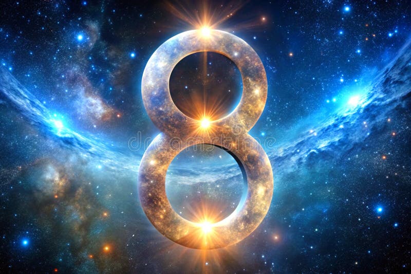 Eight, the Sign of Infinity in the Great Stellar Universe Stock ...