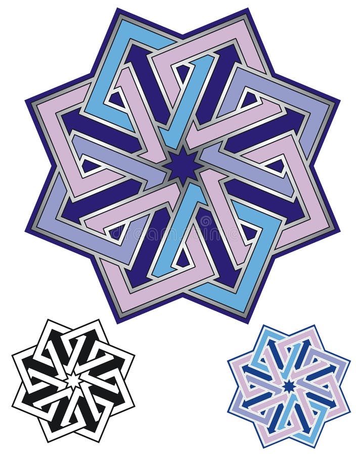 Eight squares emblem stock vector. Illustration of design - 34484524