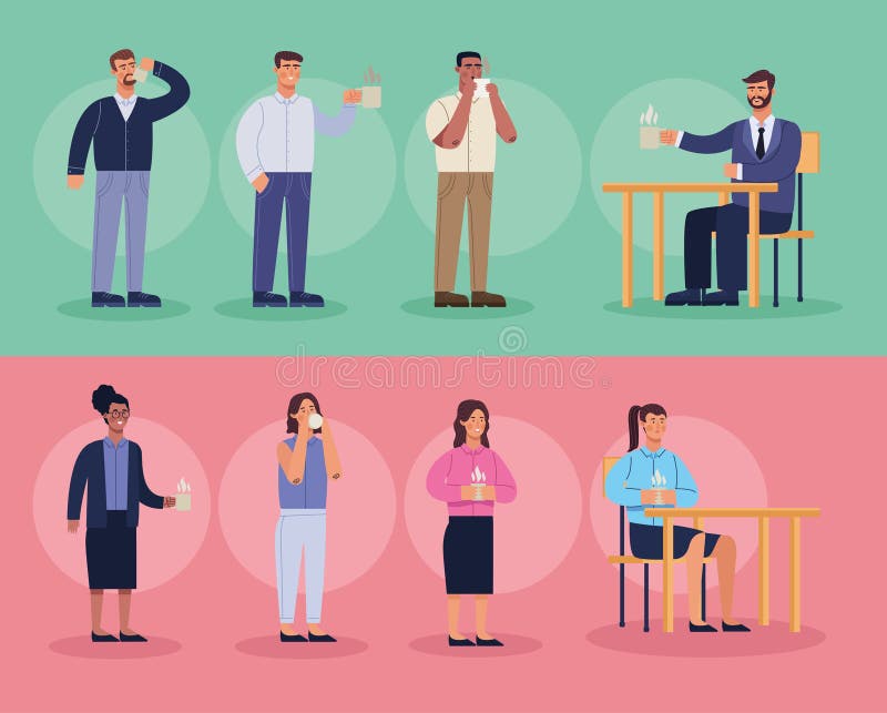 Eight Coffee Logo Design, Coffee Shop Business Logos Vector, Modern ...