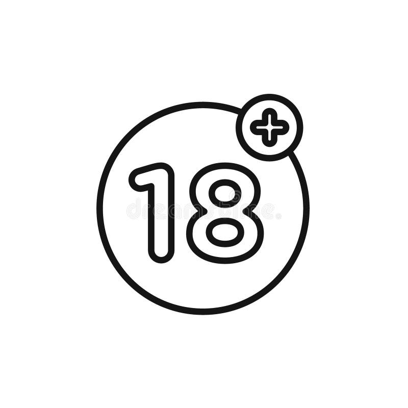 Eighteen Plus Icon Vector Set Collection for Web Stock Vector ... Eighteen Plus Icon Vector Set Collection for Web Stock Vector ...