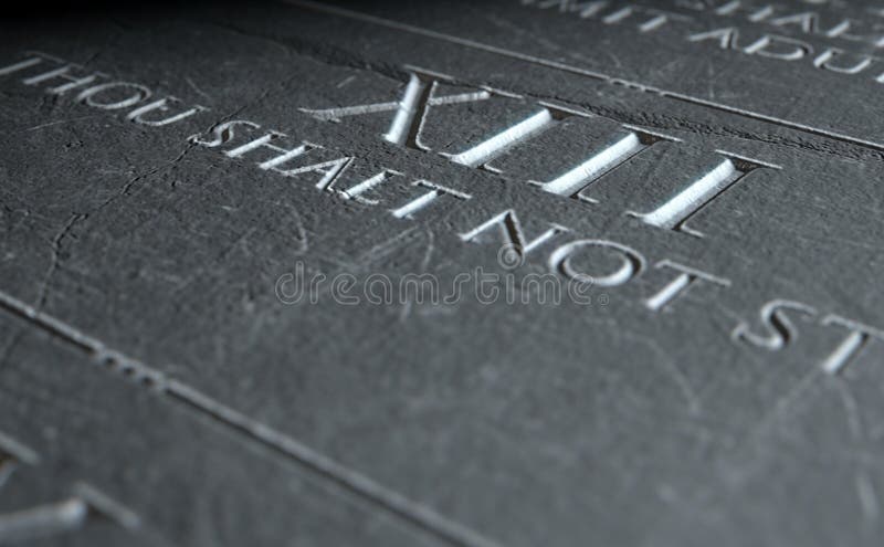 The Eighth Commandment stock illustration. Illustration of eight - 81912807