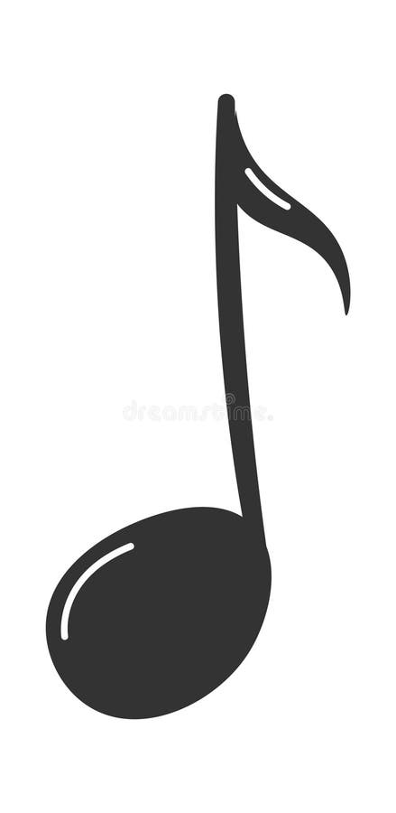 Eighth Music Note stock vector. Illustration of crotchet - 275425905