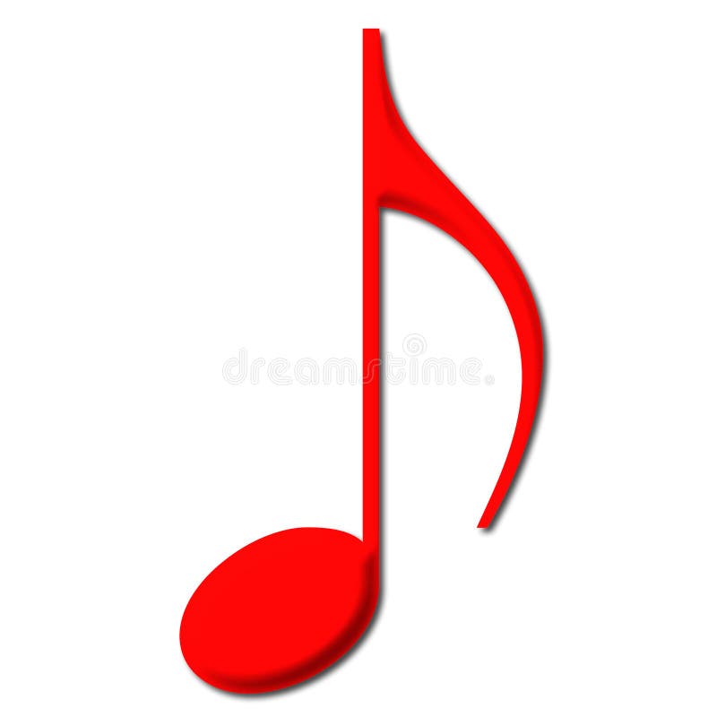 Eighth Note stock illustration. Illustration of isolated - 2566504