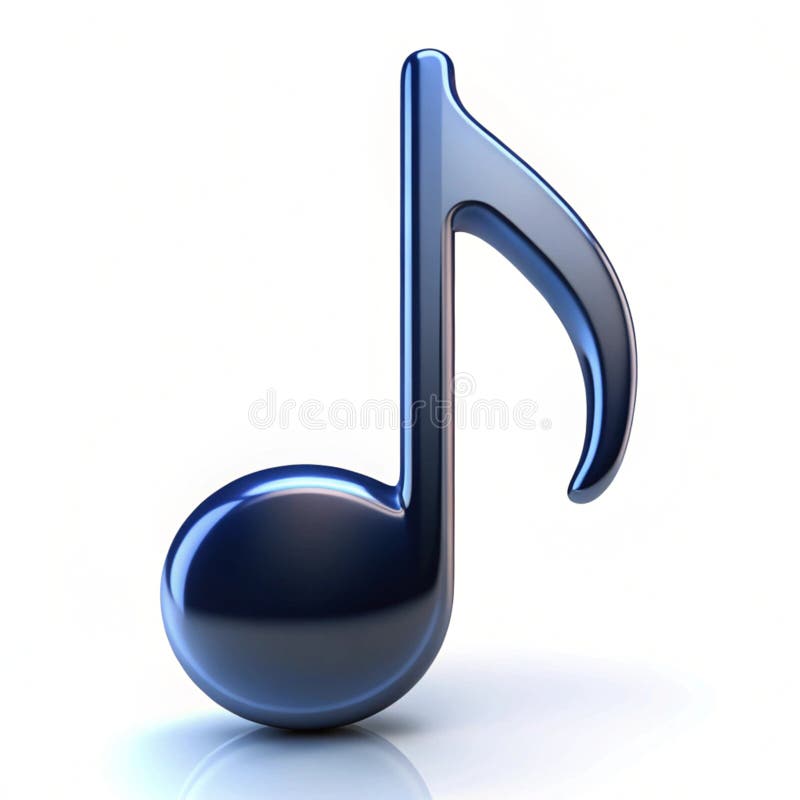 Eighth Note Beamed Symbol Isolated on White Background Stock ...