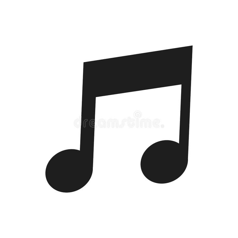 Eighth note icon stock illustration. Illustration of classical - 73661498