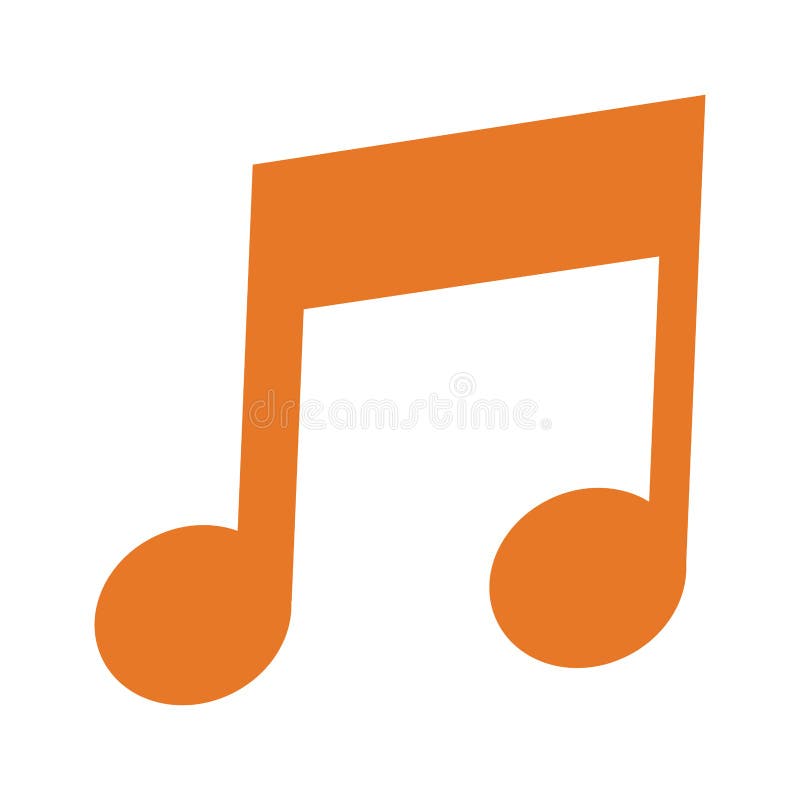 Eighth note icon stock illustration. Illustration of musical - 73661492