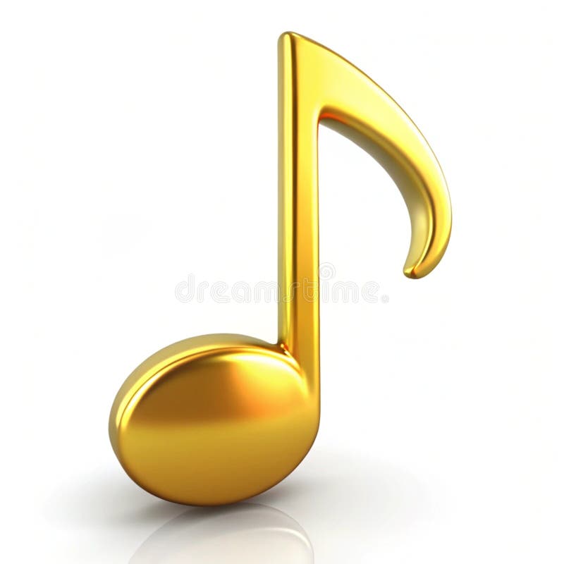 Eighth Note Symbol Isolated Stock Illustration - Illustration of ...