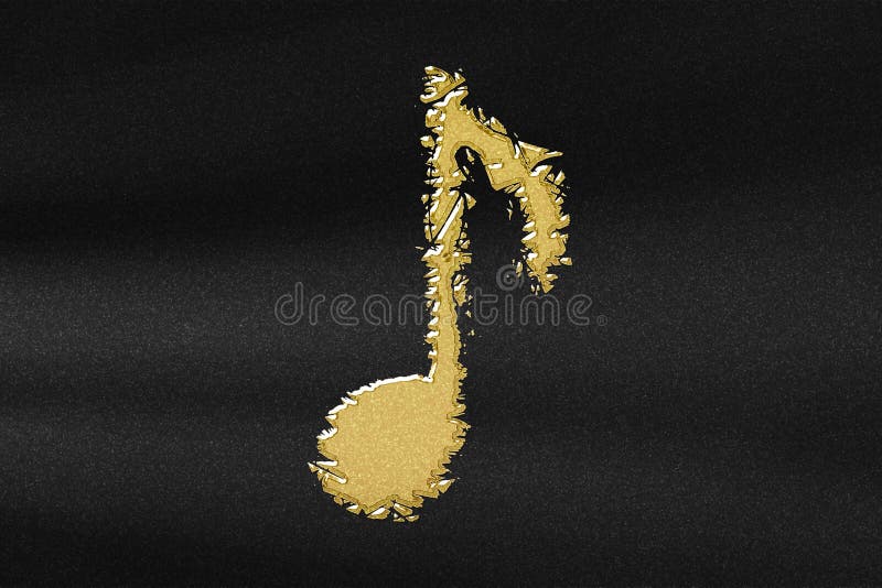 Eighth Note Symbol, Music Background Stock Illustration - Illustration ...