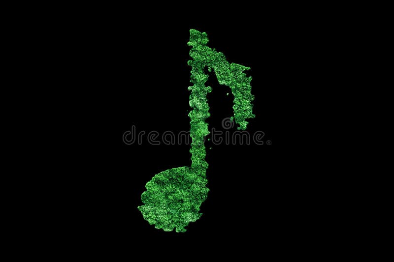 Eighth Note Symbol, Music Background Stock Illustration - Illustration ...