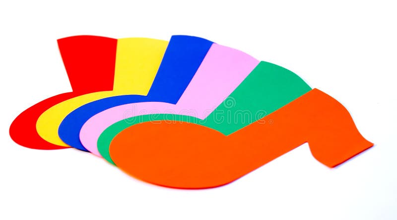 Eighth Notes stock photo. Image of orange, pink, yellow - 7365112