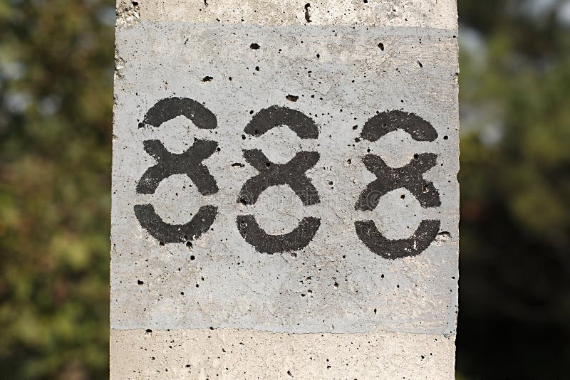66 Texture Units and the Number of Rust Stock Photo - Image of sign ...