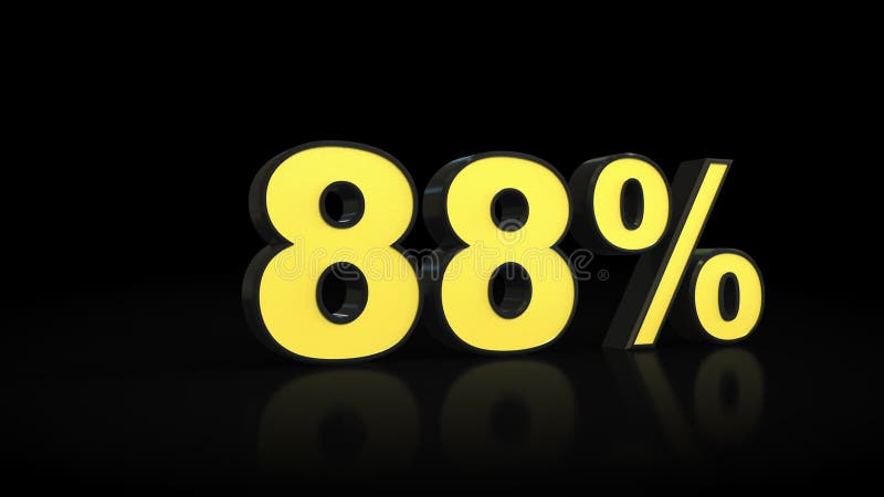 88 Percent stock illustration. Illustration of money, fees - 2466111