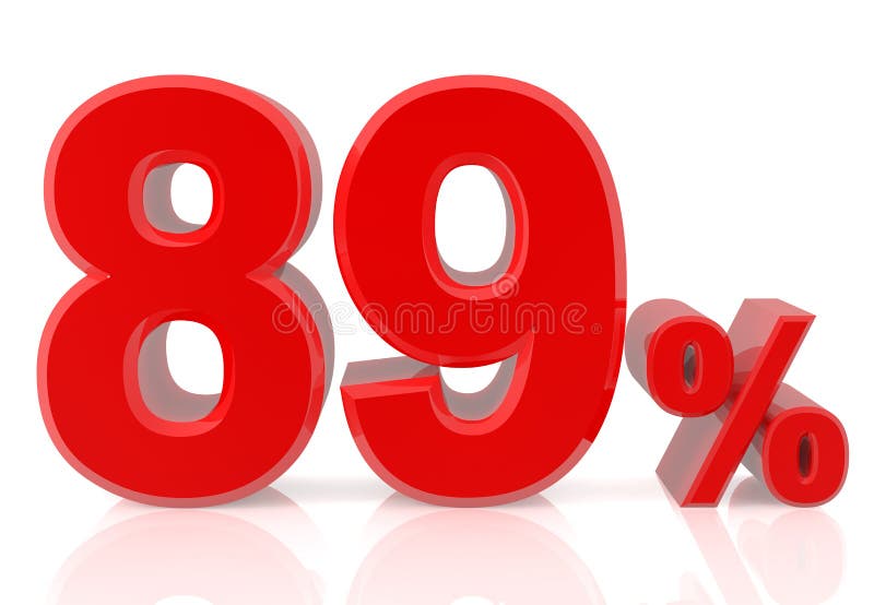 Eighty-nine College Number 89 Stock Illustration - Illustration of ...