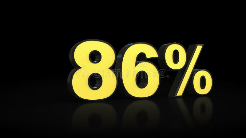 86 Percent stock illustration. Illustration of balance - 2466085