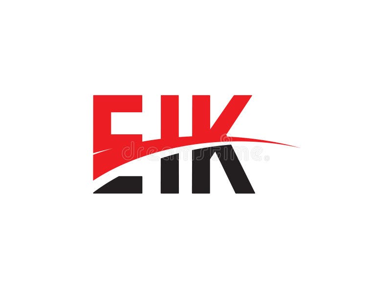 EIK Letter Initial Logo Design Vector Illustration Stock Vector ...