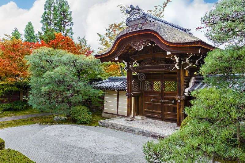 Zenrin Temple Alias Eikando in Kyoto Kansai Japan at Dusk Fotografering ...