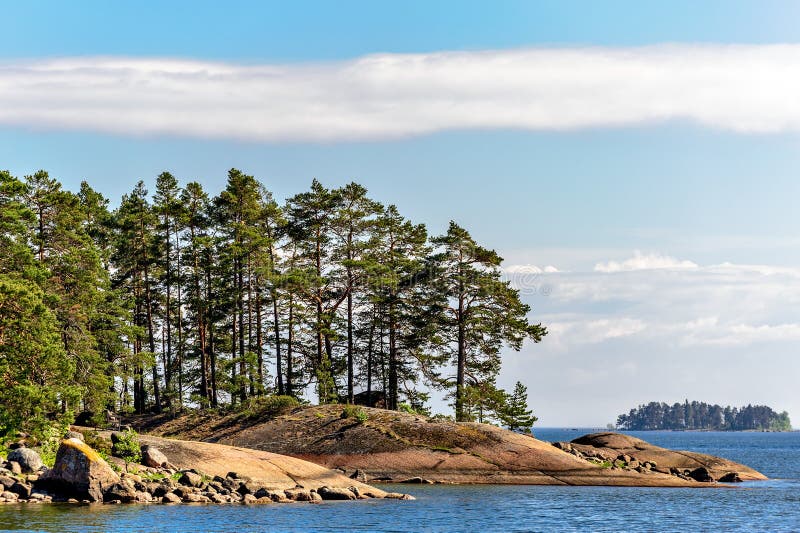 Eilanden in de Finse Golf stock afbeelding. Image of naughty - 34020269