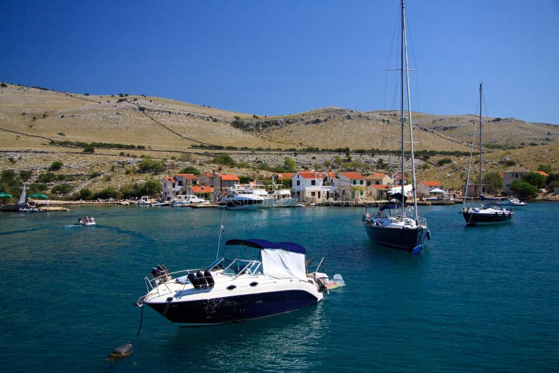 Bergopwaarts Panorama Van Betina Stock Afbeelding - Image of eilanden ...