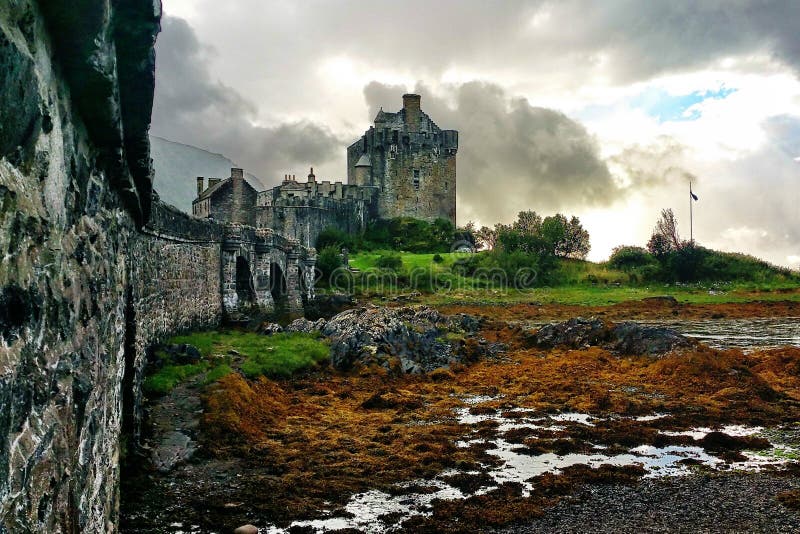 Eilean Donan Castle stock photo. Image of side, long - 127074750