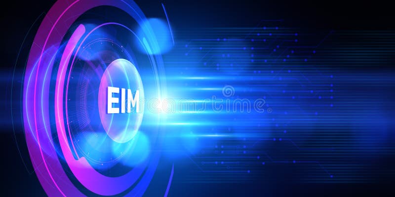 EIM Enterprise Information Management Business and Technology Concept ...