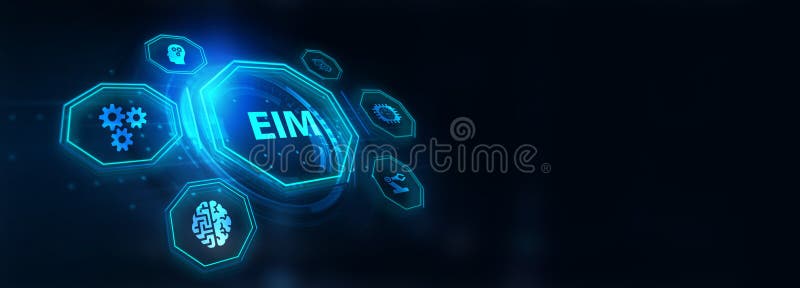 EIM Enterprise Information Management System.3d Illustration Stock ...