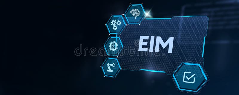 EIM Enterprise Information Management System.3d Illustration Stock ...