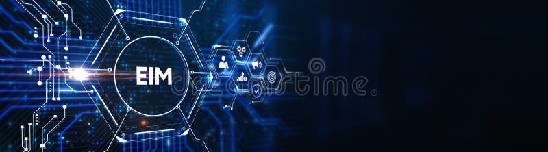 EIM Enterprise Information Management System.3d Illustration Stock ...