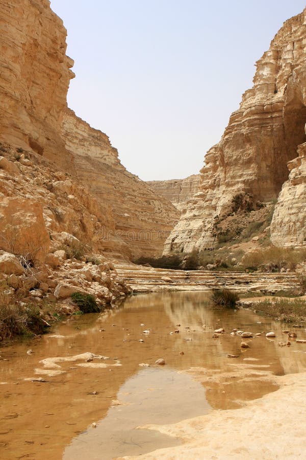 Ein Avdat Canyon, Israel stock image. Image of cliff - 24005907
