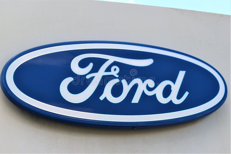 Ford Logo Macro redaktionelles stockfoto. Bild von schwarzes - 56747638