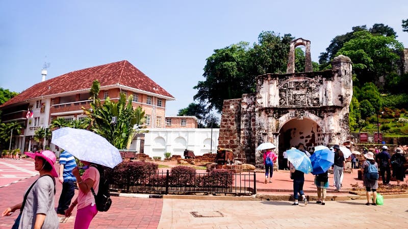 Ein Famosa Malakka redaktionelles bild. Bild von ruine - 117421150