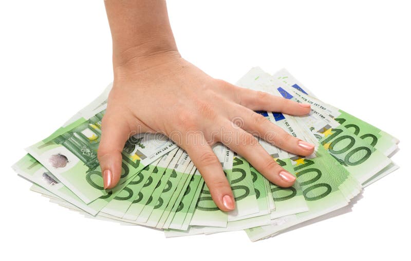 Geld ist in der Hand stockfoto. Bild von investition, geschäft - 5334542