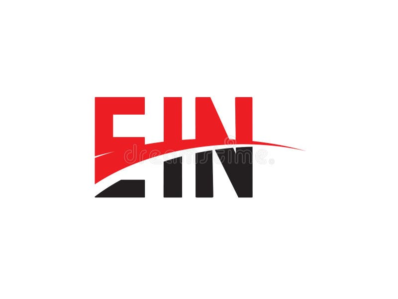 EIN Letter Initial Logo Design Vector Illustration Stock Vector ...
