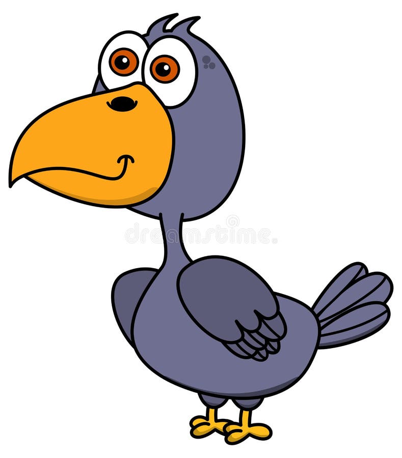 Ein Rabe, Der Für Die Färbung Lächelt Stock Abbildung - Illustration ...