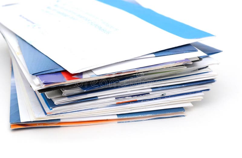 Stapel Von Post Auf Fußmatte Stockfoto - Bild von nahaufnahme, porto ...