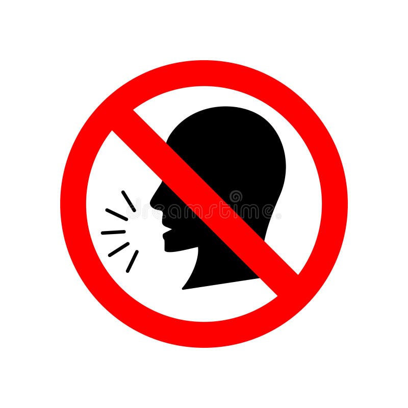 Het Spreken Van Het Einde Geen Het Spreken Geen Lawaai Het Concept Het ...