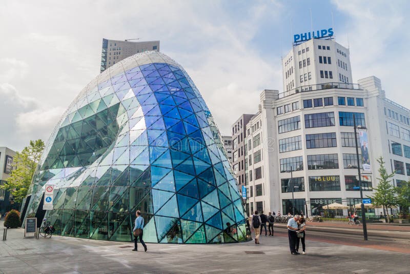 EINDHOVEN, NETHERLANDS - AUGUST 29, 2016: Modern Architecture and ...