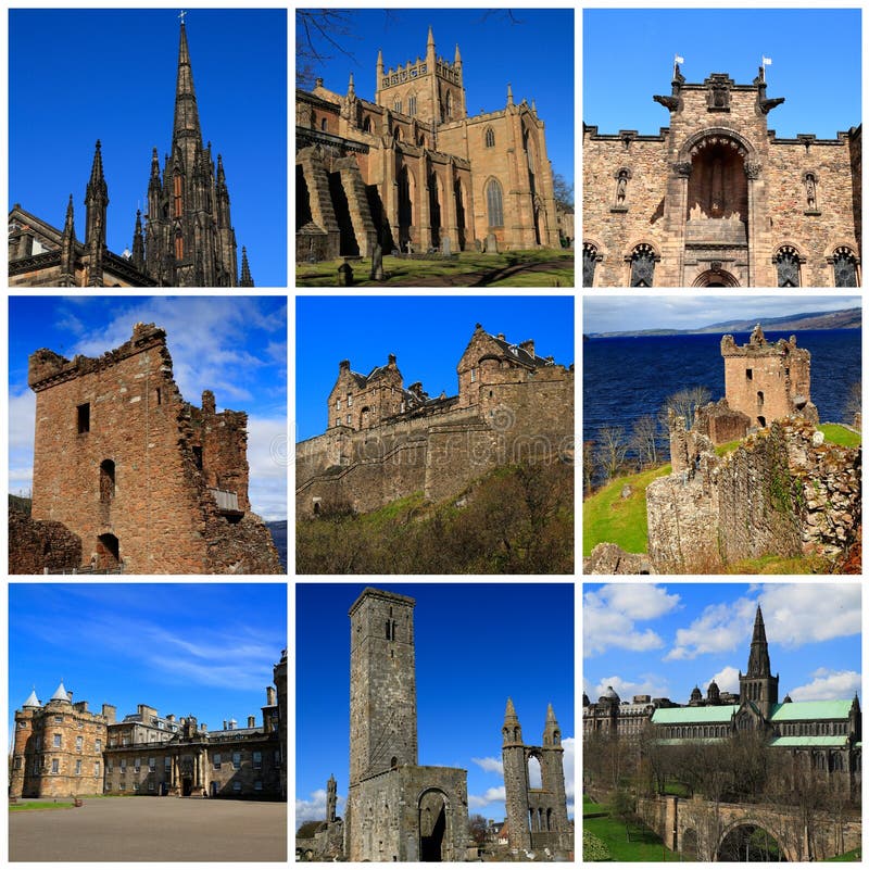 Schottland-Collage stockfoto. Bild von erstaunlich, herbst - 44260494