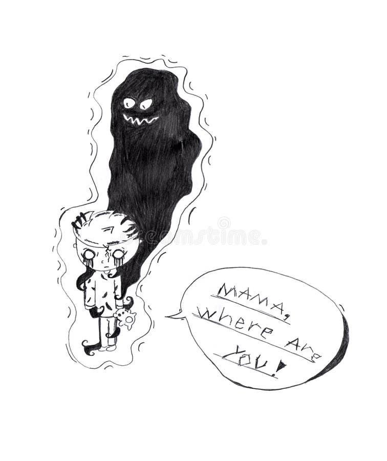 Eine Furcht stock abbildung. Illustration von furcht - 85916152