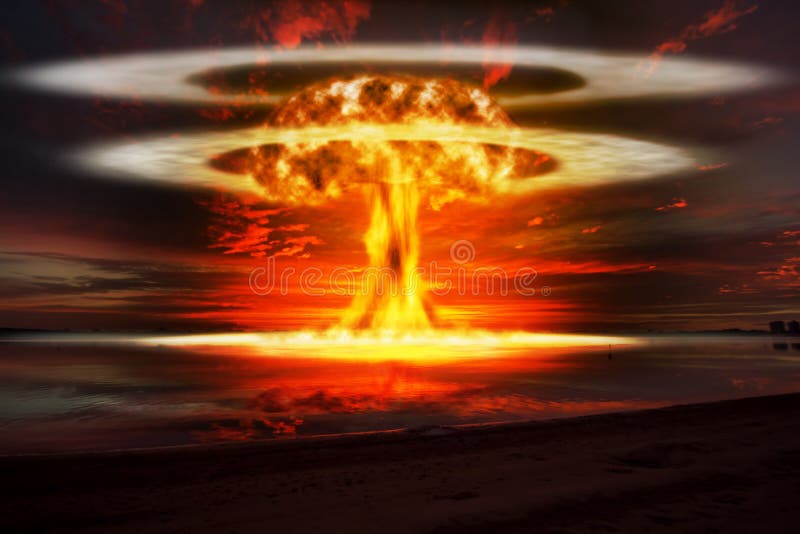 Atombombeexplosion stock abbildung. Illustration von amerika - 39150674